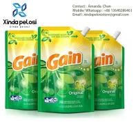 China Stand Up Pouch Spout Washing Laundry Powder Detergent Plastic Packaging for sale
