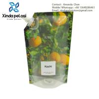 China Customized Packaging Bag With Spout, Drink Stand Up Pouch Bags For Beverage Juice Liquid Food for sale