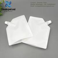 China Flexible Food Grade Milk White Stand Up Spout Pouch Packaging Or For Liquid Powder Detergent for sale