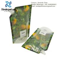 China Customized Packaging Bag With Spout, Drink Stand Up Pouch Bags For Beverage Juice Liquid Food for sale