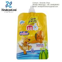 China Custom Printed Cosmetic Lotion Liquid Stand Up Plastic Pouch Packaging,Plastic Packaging Spout Bag for sale