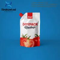 China Food Grade Custom Plastic Fruits Juice Liquid Bag Packaging Aluminum Foil Stand Up Food Pouch for sale