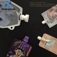 China Customized Bags Leakproof Aluminum Foil Stand Up Food Pouches For Liquid Water With Spout Packaging for sale