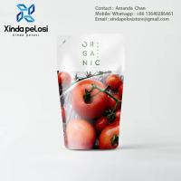 China Food Grade Custom Plastic Fruits Juice Liquid Bag Packaging Aluminum Foil Stand Up Food Pouch for sale