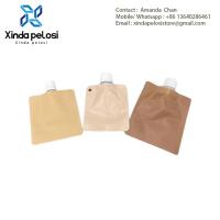 China Food Grade Material Safe Foil Stand Up Pouches With Natural Suction Nozzle for sale