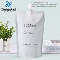 China Custom Disposable Juice Nozzle ,Cream Mousse Beverage, Honey Granule Ketchup Soup Food  Stand Pouch Bag for sale