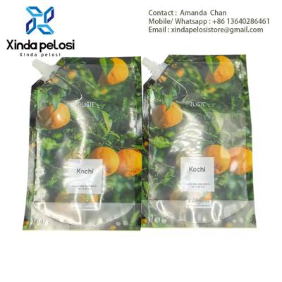 China Stand Up Pouch Spout Washing Laundry Powder Detergent Plastic Packaging for sale