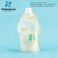 China Stand Pouch With Special Shape Laminated Materiel For Juice Or Water Or Wine Packing And So On for sale