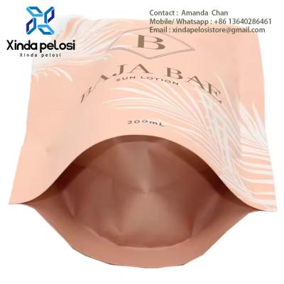 China Eco Friendly Stand Up Liquid Stand Up Pouch With Spout Packaging For Personal Skincare Lotion Refill for sale