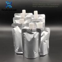 China Custom Logo Printed Stand Up Aluminum Foil Pouch Packaging Bag Plastic Pouch With Spout For Fruit Juice for sale