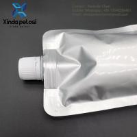 China Custom Logo Printed Stand Up Aluminum Foil Pouch Packaging Bag Plastic Pouch With Spout For Fruit Juice for sale