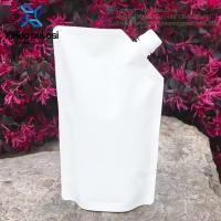 China Stand Pouch With Special Shape Laminated Materiel For Juice Or Water Or Wine Packing And So On for sale