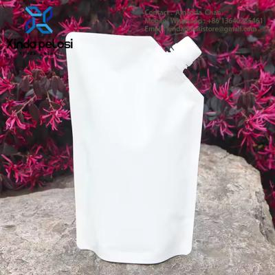 China Stand Pouch With Special Shape Laminated Materiel For Juice Or Water Or Wine Packing And So On for sale