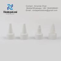 China Custom Plastic White Black Clear Cosmetic Squeeze Twist Closure Cap Tip Applicator Cap Twist Top For Sale for sale