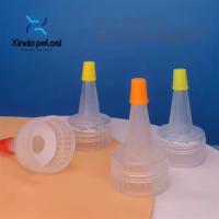 China Factory Free Sample LDPE HDPE Squeeze Nozzle Twist Plastic Spout Yoker Cap For Bottle for sale