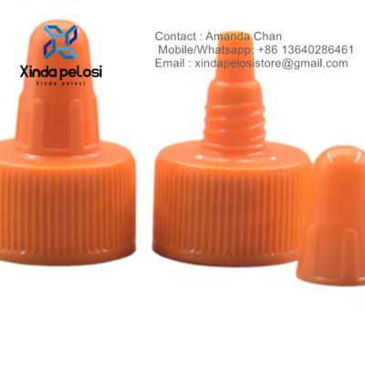 China Custom Logo Twist Top Cap For Solvents Oils Paint Ink Squeeze Bottle for sale