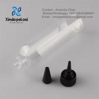 China Custom Plastic White Black Clear Cosmetic Squeeze Twist Closure Cap Tip Applicator Cap Twist Top For Sale for sale
