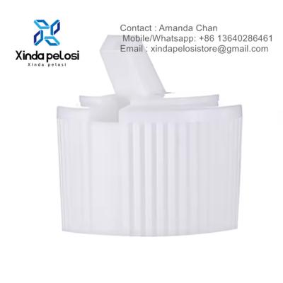 China Custom White Plastic Battery Detergent Turret Flip Cap For Squeeze Bottle for sale