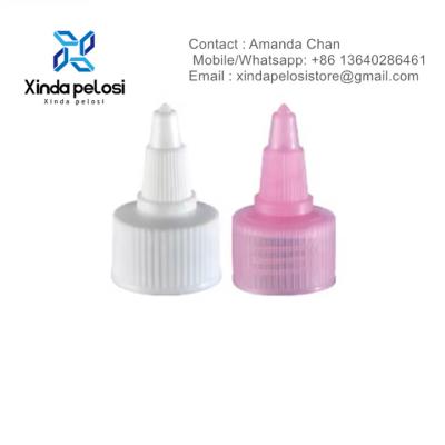 China Custom Logo Pink Twist Off Cap For Pump Sprayer Sharp Mouth Twist Cap for sale