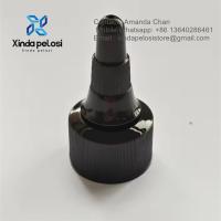 China Custom BPA FREE Black Twist Top Dispensing Lids For Squeeze Bottles for sale