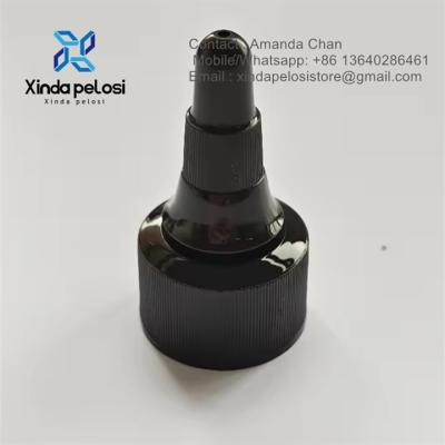 China Custom BPA FREE Black Twist Top Dispensing Lids For Squeeze Bottles for sale