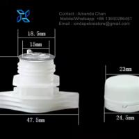 China Strong Sealing Plastic Detergent Spout Cap For Big Volume Packaging Pouch for sale