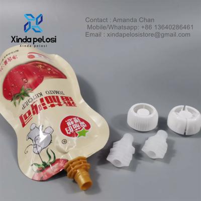 China Eco Friendly Food Grade Material PP Plastic Nozzle For Baby Food Plastic Spout For Pouches for sale