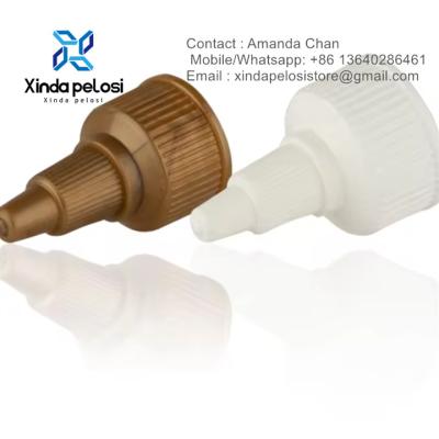 China Custom Plastic Bottle Twist Top Cap Cosmetic Pipefish Cap for sale