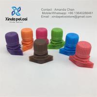 China Strong Sealing Plastic Detergent Spout Cap For Big Volume Packaging Pouch for sale