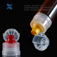 China 28/415  Sports Water Bottle Caps Plastic Flip Top Cap With Silicone Valve for sale