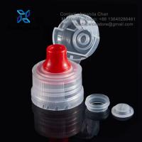 China 28/415  Sports Water Bottle Caps Plastic Flip Top Cap With Silicone Valve for sale