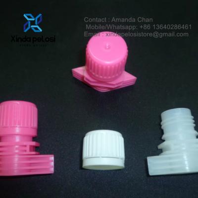 China Strong Sealing Plastic Detergent Spout Cap For Big Volume Packaging Pouch for sale
