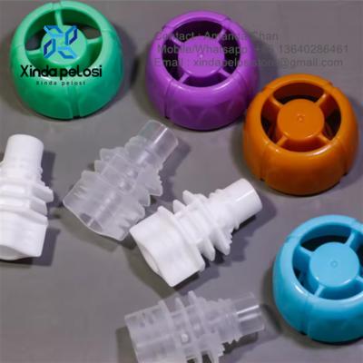 China Custom PE Drink / Jelly / Yogurt / Sauce Double Gap Baby Cap Plastic Spout Cap for sale
