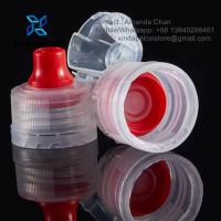 China 28/415  Sports Water Bottle Caps Plastic Flip Top Cap With Silicone Valve for sale