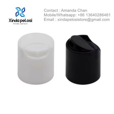 China Custom Color Cosmetic Bottle Caps Plastic Press Cap Disc Top Cap for sale