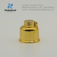 China Custom Color Cap Flip Top Gold Cosmetic Aluminum Bottle Lids Caps For Bottle for sale