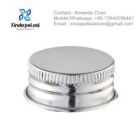 China Aluminum Screw Caps Aluminum Thread Ribbed Screw Top Lids For Bottles Jars for sale