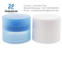 China Custom Plastic Round Sponge Bottle Cap Hand Brush Head For Cosmetic Packing for sale