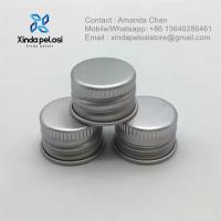 China Custom Wholesale Food Grade Silver Screw Caps Aluminum Cap for Cosmetic Bottle for sale