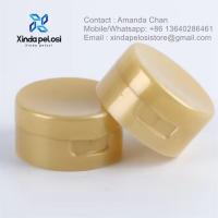 China High Quality Custom Gold Plastic Disc Lid Bottles Flip Cosmetic Bottles Cap for sale