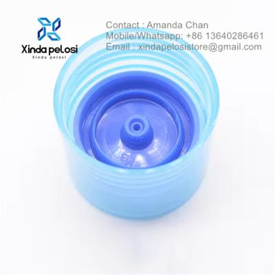 China Custom Plastic Round Sponge Bottle Cap Hand Brush Head For Cosmetic Packing for sale