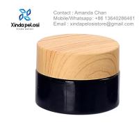 China Bamboo Cap Glass Essential Oil Bottle Cap Wooden Cap With Drops Plug for sale