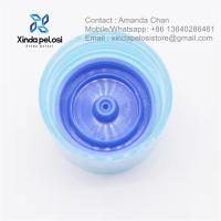China Custom Plastic Round Sponge Bottle Cap Hand Brush Head For Cosmetic Packing for sale