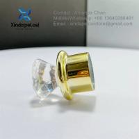 China Custom Color Screw Diamond Silver Cap Lid,Gold Cap For Cosmetic Bottles for sale