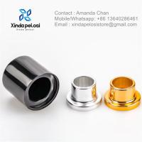 China Custom Color Cap Flip Top Gold Cosmetic Aluminum Bottle Lids Caps For Bottle for sale