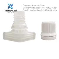 China Plastic Pouches For Liquids Colorful Plastic Spout And Cap For Milk Tea Poackaging for sale