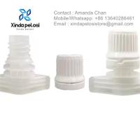 China Custom Size Soft Food Packaging Spout Custom Plastic Screw Spout Cap for sale