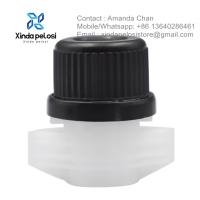 China Plastic Non Spill Liquid Pouch Bottle Spout With Screw Cap For Refillable Squeeze Pouches for sale