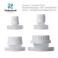 China Custom Size Good Quality Spout Pouch Packaging PE Plastic Spout With Cap For Beverage Pouch for sale