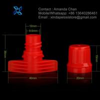 China Plastic Pouches For Liquids Colorful Plastic Spout And Cap For Milk Tea Poackaging for sale